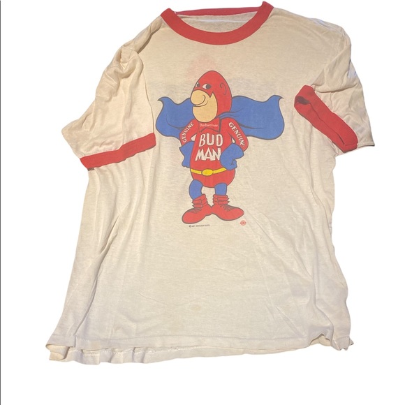 Budweiser | Shirts | Budweiser Budman Official Product Vintage 987 Tee ...